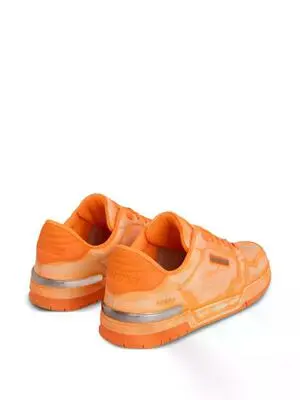 PLEIN SPORT Sprayed Leather Sneakers - Orange