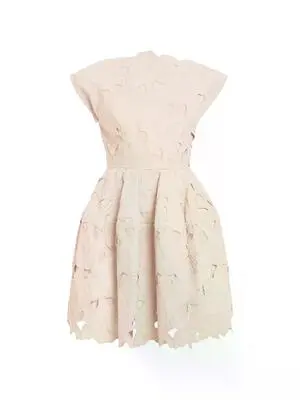 Erdem Cutwork A-line Dress - Pink