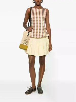 Sandro Pleated Knitted Mini Skirt