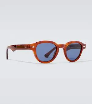 SESTINI Sei E Mezzo Round Frame Sunglasses - Brown
