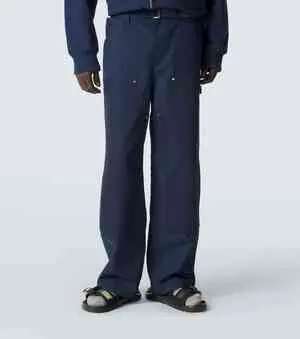 Sacai Belted Wide-leg Trousers