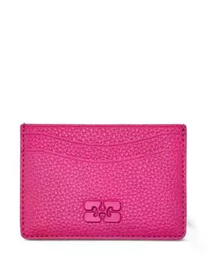 GANNI Embossed Cardholder - Pink