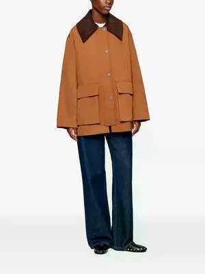 GANNI Patch-pocket Corduroy-collar Jacket