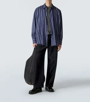 Our Legacy Borrowed Checked Cotton Shirt