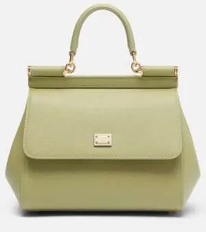Dolce & Gabbana Sicily Small Leather Top Handle Bag
