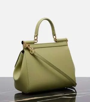 Dolce & Gabbana Sicily Small Leather Top Handle Bag