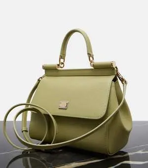 Dolce & Gabbana Sicily Small Leather Top Handle Bag