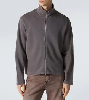 Our Legacy Shrunken Cotton Zip-up Sweatshirt