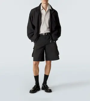 Our Legacy Mount Herringbone Cotton Cargo Shorts