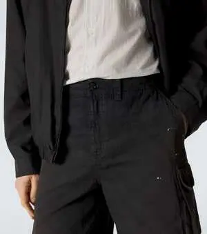 Our Legacy Mount Herringbone Cotton Cargo Shorts