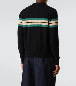 Dries Van Noten Striped Polo Sweater