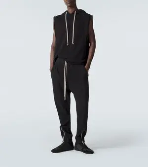Rick Owens Tecuatl Cotton Jersey Terry Sweatpants
