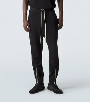 Rick Owens Tecuatl Cotton Jersey Terry Sweatpants