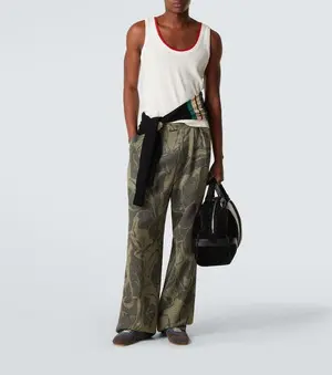 Dries Van Noten Pointelle Cotton Tank Top