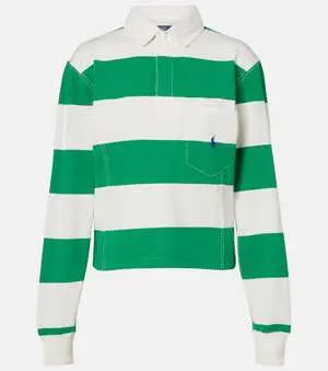 Polo Ralph Lauren Striped Cotton Jersey Polo Shirt - Green