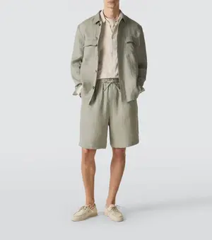 LARDINI Linen Shorts