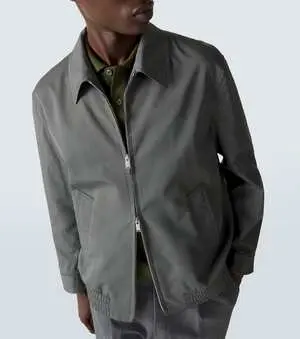 LARDINI Cotton And Silk Blouson Jacket
