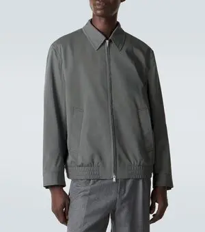 LARDINI Cotton And Silk Blouson Jacket
