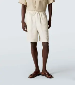 LARDINI Linen Shorts