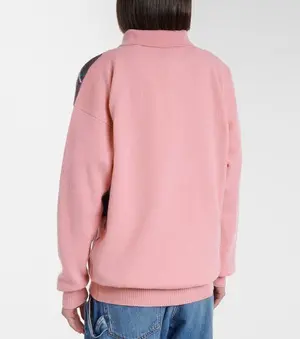 JW Anderson Argyle Wool Polo Sweater