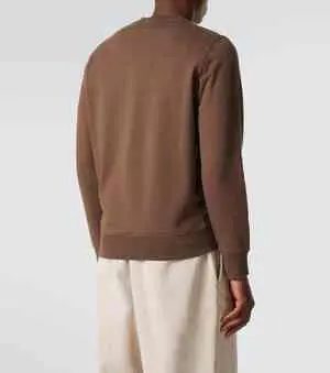 Stone Island Compass Cotton Fleece Sweatshirt - Brown