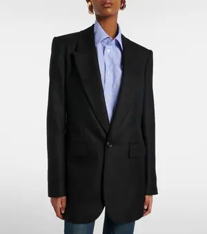 Saint Laurent Cashmere Double-breasted Blazer