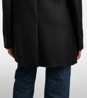 Saint Laurent Cashmere Double-breasted Blazer