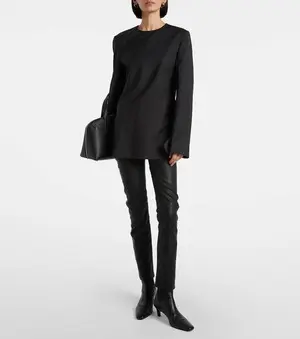 Ag Mari Leather Skinny Pants