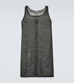 Rick Owens Cashmere Tank Top - Black