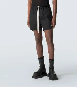 Rick Owens Cotton Jersey Shorts