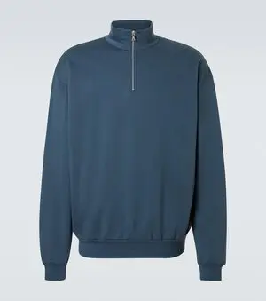 Auralee Cotton Half-zip Sweatshirt