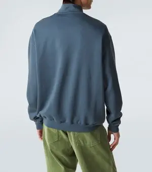 Auralee Cotton Half-zip Sweatshirt