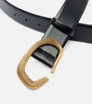 Khaite Churro Leather Belt - Black
