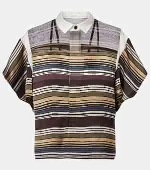Sacai Striped Two-piece Top - Multicoloured