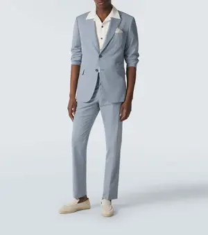 Brioni Trevi Cotton And Silk-blend Suit