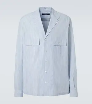 Dolce & Gabbana Martini Striped Cotton Shirt