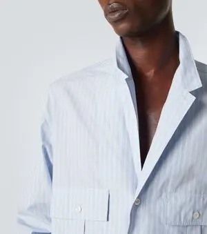 Dolce & Gabbana Martini Striped Cotton Shirt