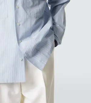 Dolce & Gabbana Martini Striped Cotton Shirt