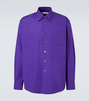Our Legacy Above Cotton Poplin Shirt - Purple