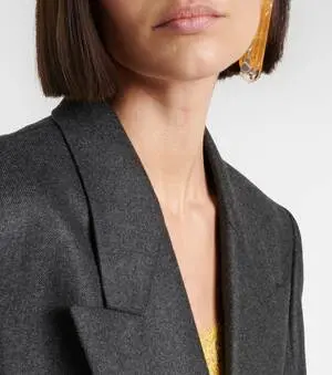 Saint Laurent Cashmere Double-breasted Blazer