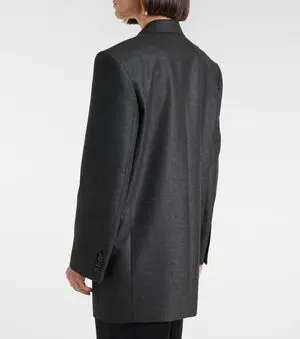 Saint Laurent Cashmere Double-breasted Blazer