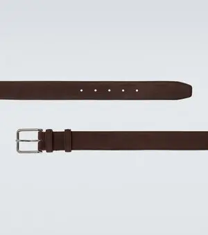 Loro Piana Mayfair Suede Belt - Brown