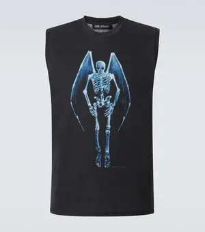 Our Legacy Breathe Printed Cotton Tank Top - Black