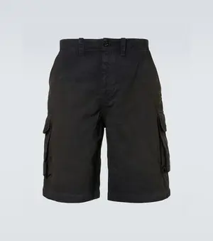 Our Legacy Mount Herringbone Cotton Cargo Shorts - Black