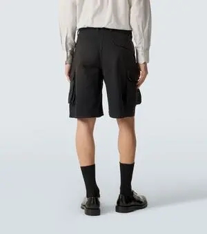 Our Legacy Herringbone Cotton Cargo Shorts