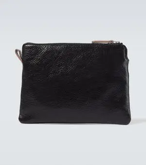 Our Legacy Supporter Leather Pouch With Strap