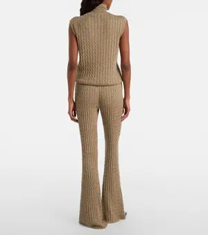 Loro Piana Bihar Cashmere-blend Flared Pants