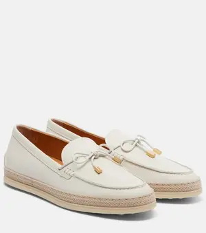 TOD'S Leather Loafers - White