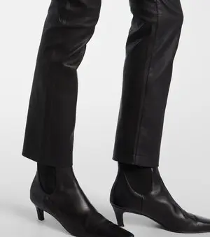 Ag Mari Leather Skinny Pants - Black