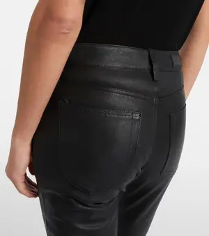 Ag Mari Leather Skinny Pants - Black